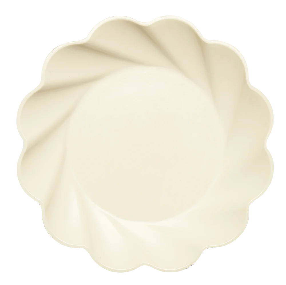 Cream Eco Wavy Dinner Plate | Sophistiplate – Door County Nature Works
