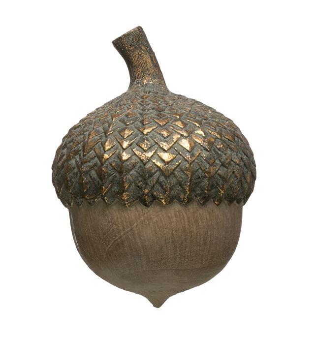 Resin Acorn with Gold Top | 5.25 inch – Door County Nature Works
