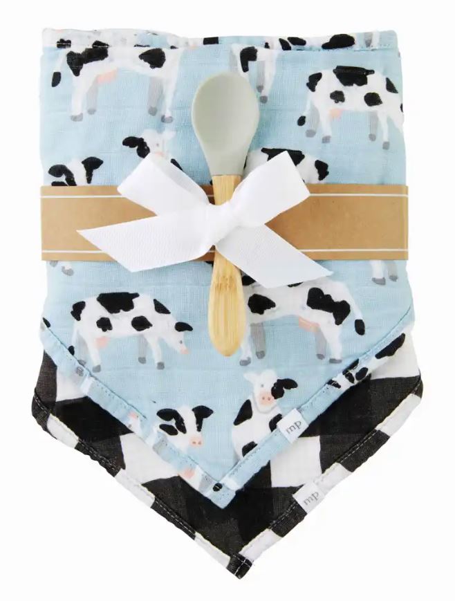Cow Bib & Spoon Set – Door County Nature Works